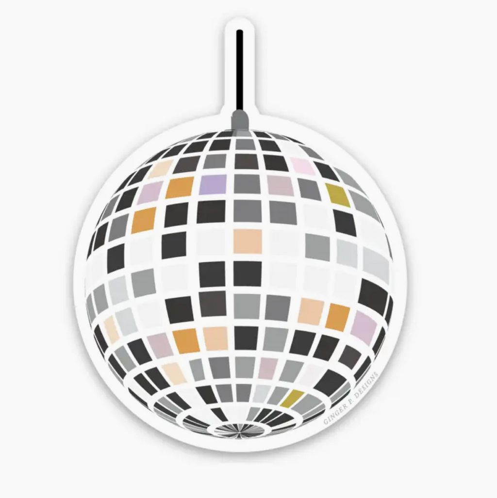 Disco Ball Vinyl Sticker – Ashe Couture, Inc