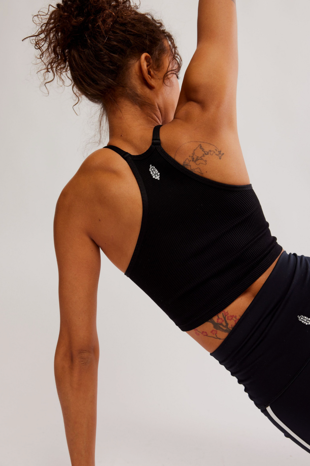 Happiness Runs Crop Tank (Black) – Ashe Couture, Inc
